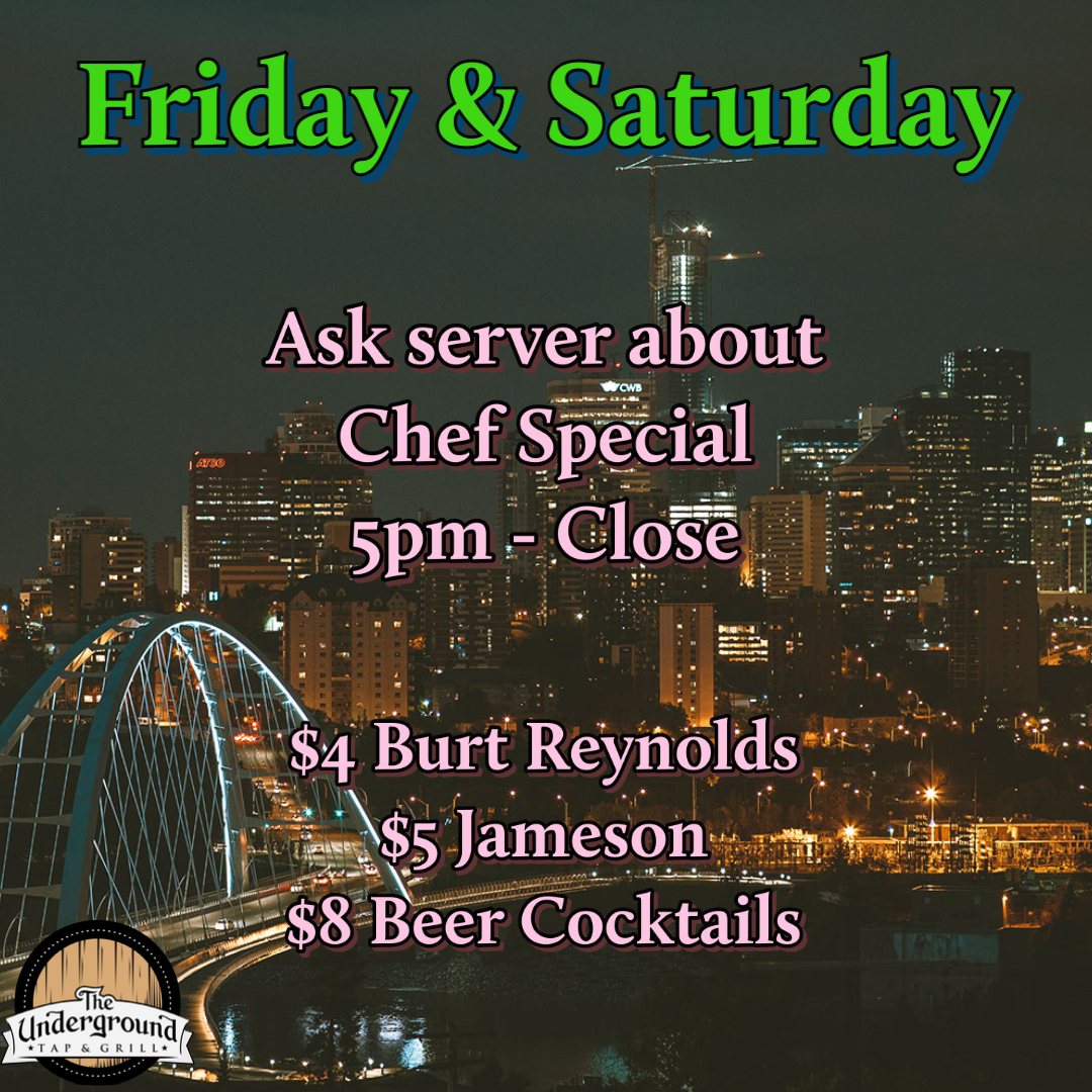 Underground Tap & Grill – Underground Tap & Grill